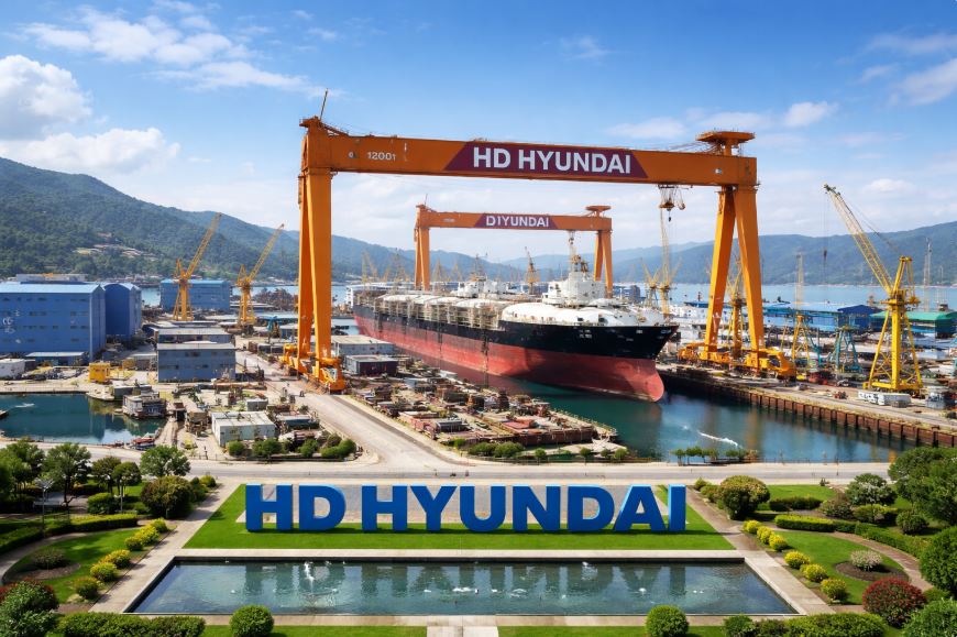 HD Hyundai Heavy Industries secures $553m contract to build 10 ...
